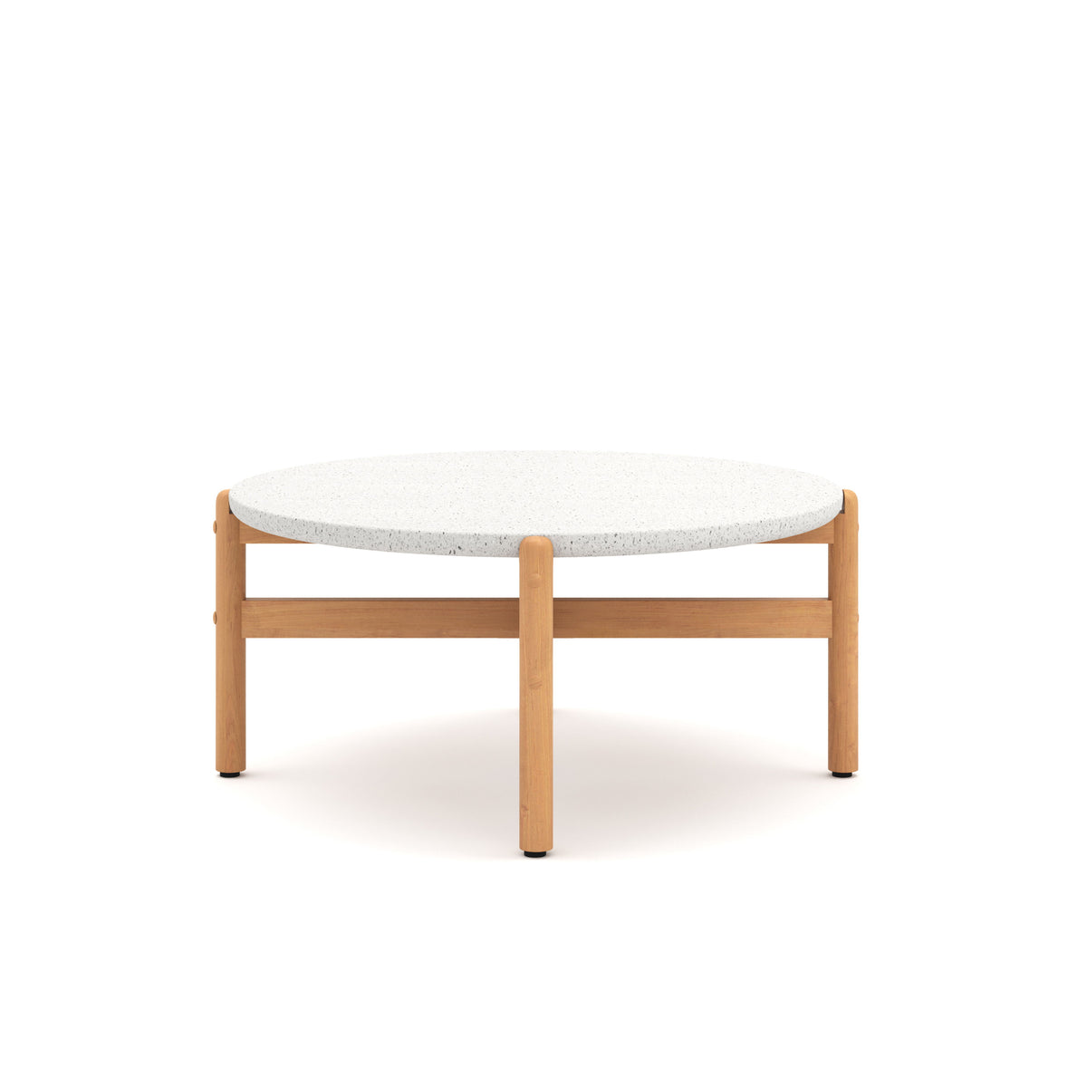 Solstice - Coffee Table With Terrazo Top - White — Stylish Home Furniture